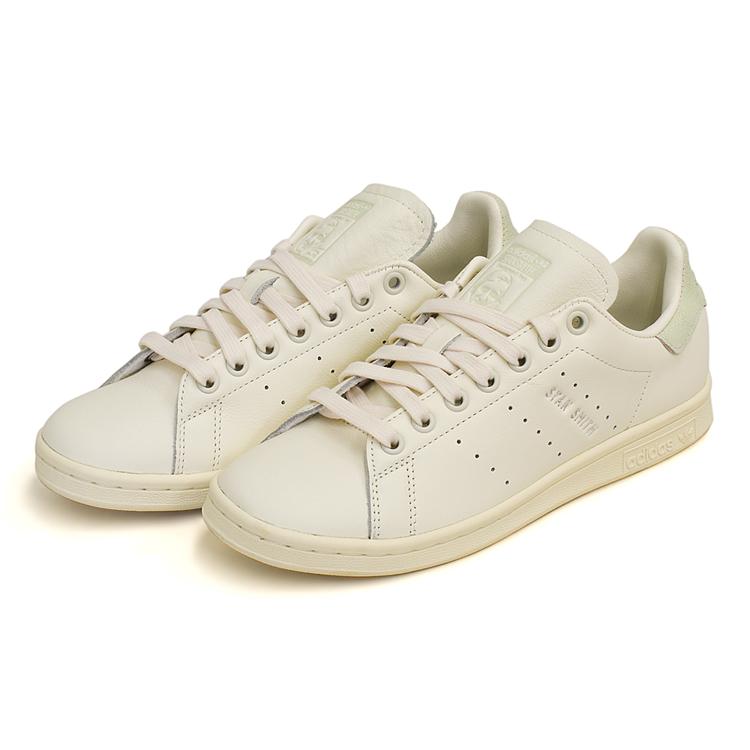 アディダス スタンスミス W レディース スニーカー コアホワイト/リネングリーン/シルバーメタリック adidas STAN SMITH W ...