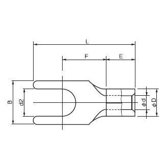 ニチフ 1.25Y-4S 裸圧着端子 Y形100個入 :10001257:電材BLUEWOOD ヤフー店 - 通販 - Yahoo!ショッピング