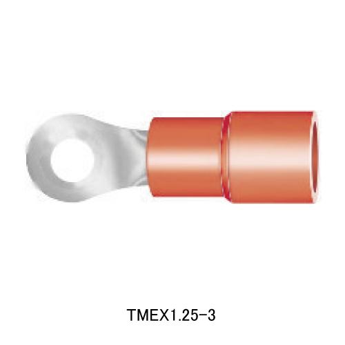 ニチフ TMEX1.25-3 絶縁被覆付圧着端子R形 色 赤 ポリ塩化ビニル 100個入 : 電材BLUEWOOD ヤフー店 - 通販 - Yahoo!ショッピング