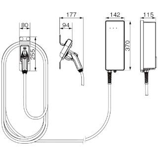 Panasonic（パナソニック） DNH3411 EV PHEV充電用充電器 ELSEEV hekia S Mode3 標準タイプ 4 ...