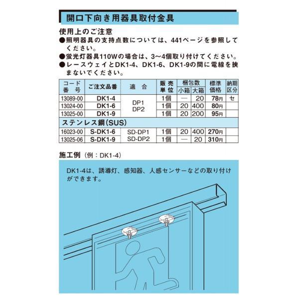 ネグロス電工 S-DK1-6 レースウェイ開口下向き用器具取付金具 許容静荷重735N(75kgf) ステンレス鋼 :10003981:電材ONLINE - 通販 - Yahoo!ショッピング