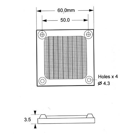 60mm角ステンレスメッシュファンガードMF60S-30N(2個セット） : デンシ電気店 ヤフーショップ - 通販 - Yahoo!ショッピング