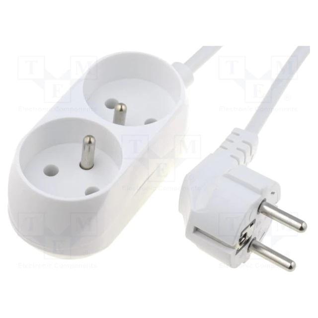 2xCEE 7/5(E)ソケット→CEE 7/7（E/F)プラグ延長コード-1.5m : デンシ電気店 ヤフーショップ - 通販 ...