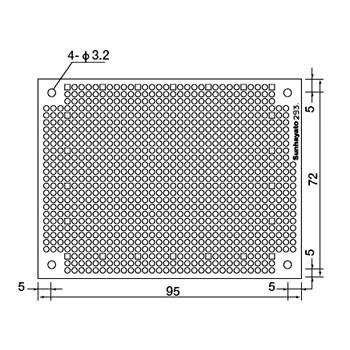 送料250円 ICB-293 基板10枚セット サンハヤト ユニバーサル プリント基板 : 電子パーツ電材ストア - 通販 - Yahoo!ショッピング