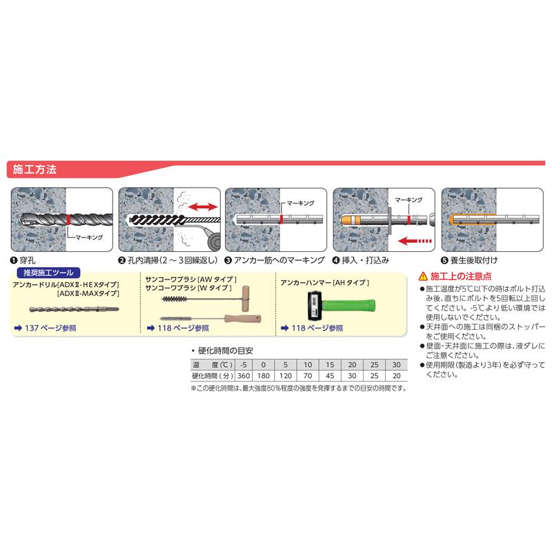 旭化成 ケミカルセッター MU-16 (20本) MUアンカー コンクリート用 打込み型 : 電材39 Yahoo!店 - 通販 - Yahoo!ショッピング