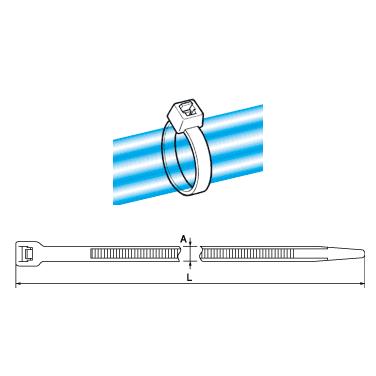 HellermannTyton ヘラマンタイトン MSタイ ふっ素樹脂 耐熱・耐薬品 382mm 4.7mm幅 T50L-TZ (100本) : 電材39 Yahoo!店 - 通販 ...