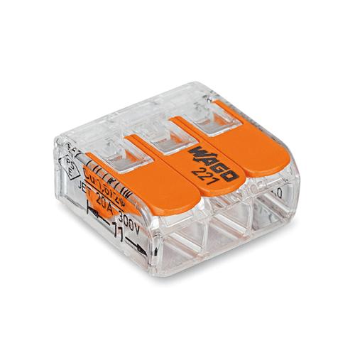 WAGO ワンタッチコネクタ クリア 電線数3 WFR-3BP (8個入) : 電材39 Yahoo!店 - 通販 - Yahoo!ショッピング