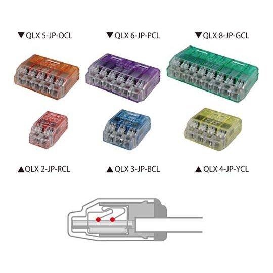 ニチフ NICHIFU JAPPY クイックロック 差込コネクタ 2極用 QLX2JPRCL 1箱 50個入り QLX2-JP-RCL : 電材ドットコム Yahoo!店 - 通販 ...