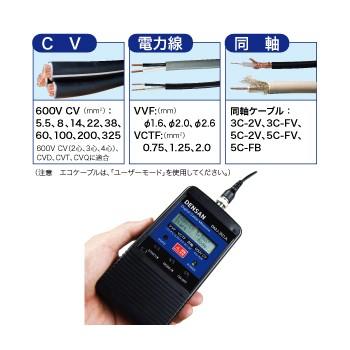 DENSAN Jefcom ジェフコム デンサン デジタルケーブルメジャー DMJ-301A : 電材ドットコム Yahoo!店 - 通販 - Yahoo!ショッピング