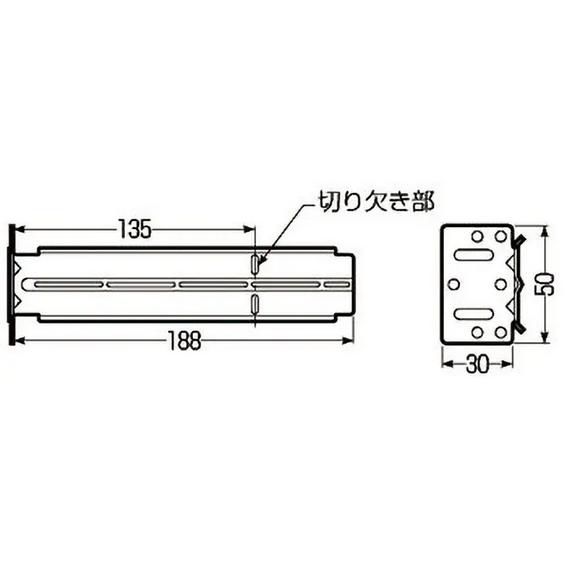 未来工業 KGP-188 調整固定バー 軽量間仕切り用 【50個入】 : 電材満サイ - 通販 - Yahoo!ショッピング
