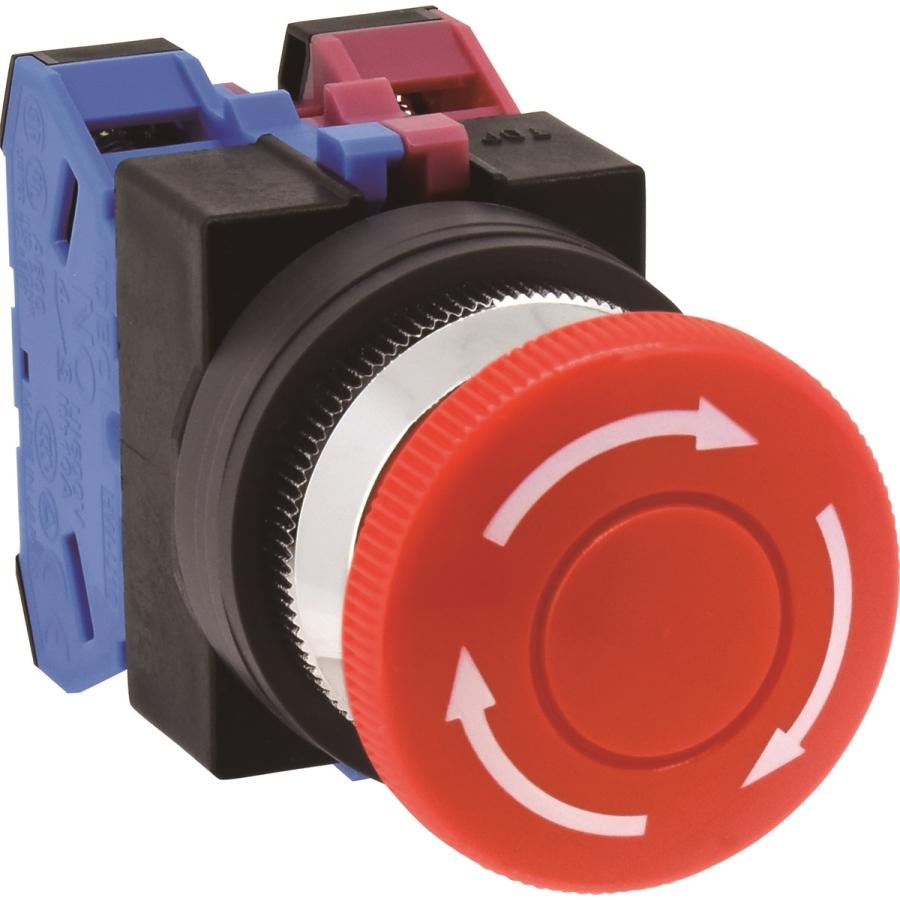 IDEC AVN311NR 押ボタンスイッチ大形 赤 30φ 1a1b プッシュロックターンリセット形 : 電材ネット - 通販 ...