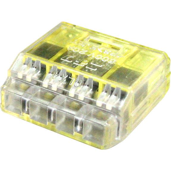 ニチフ QLX 4-YCL クリア×黄差込コネクタ 4極 クイックロック 黄透明 50個入 : 電材ネット - 通販 - Yahoo!ショッピング