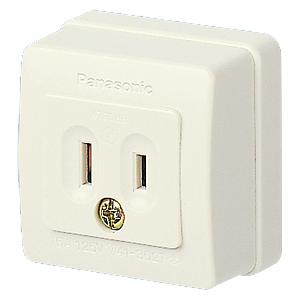 Panasonic（パナソニック） WK1012W 露出角型コンセント 2P15A 125V : 電材ネット - 通販 - Yahoo!ショッピング