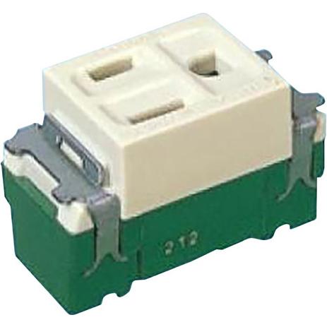 Panasonic パナソニック WN1101 埋込接地コンセント 15A 125V フル端子 ミルキーホワイト フルカラー : 電材ネット ...