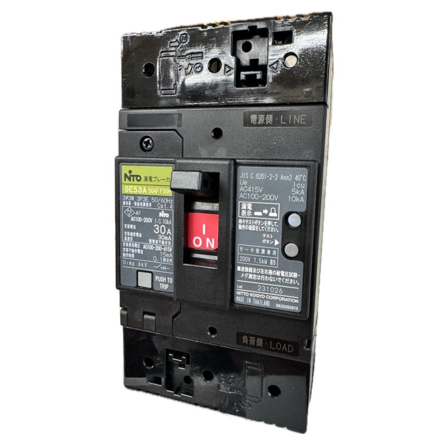 三菱電機 日東工業(NiTO) [GE] 漏電ブレーカ（経済形） GE53A 3P 30A F30H : 電材アイオライト遠藤照明専門館 - 通販 - Yahoo!ショッピング