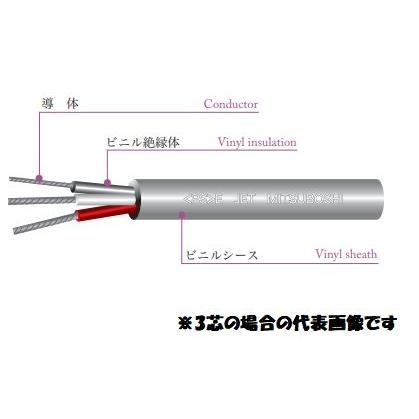 三ツ星 VCTF 2SQ×2C 100m巻 灰色 キャブタイヤケーブル 300V ケーブル 電線 VCTF 2芯 インボイス領収書可能 : 電材110番 - 通販 - Yahoo!ショッピング
