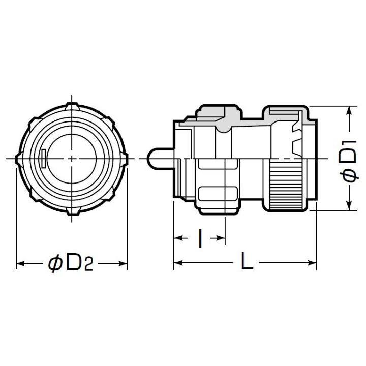 未来工業 FPK-16Y PF管用コネクタ ワンタッチ型 ベージュ FPK16Y : 電材王ヤフー店 - 通販 - Yahoo!ショッピング