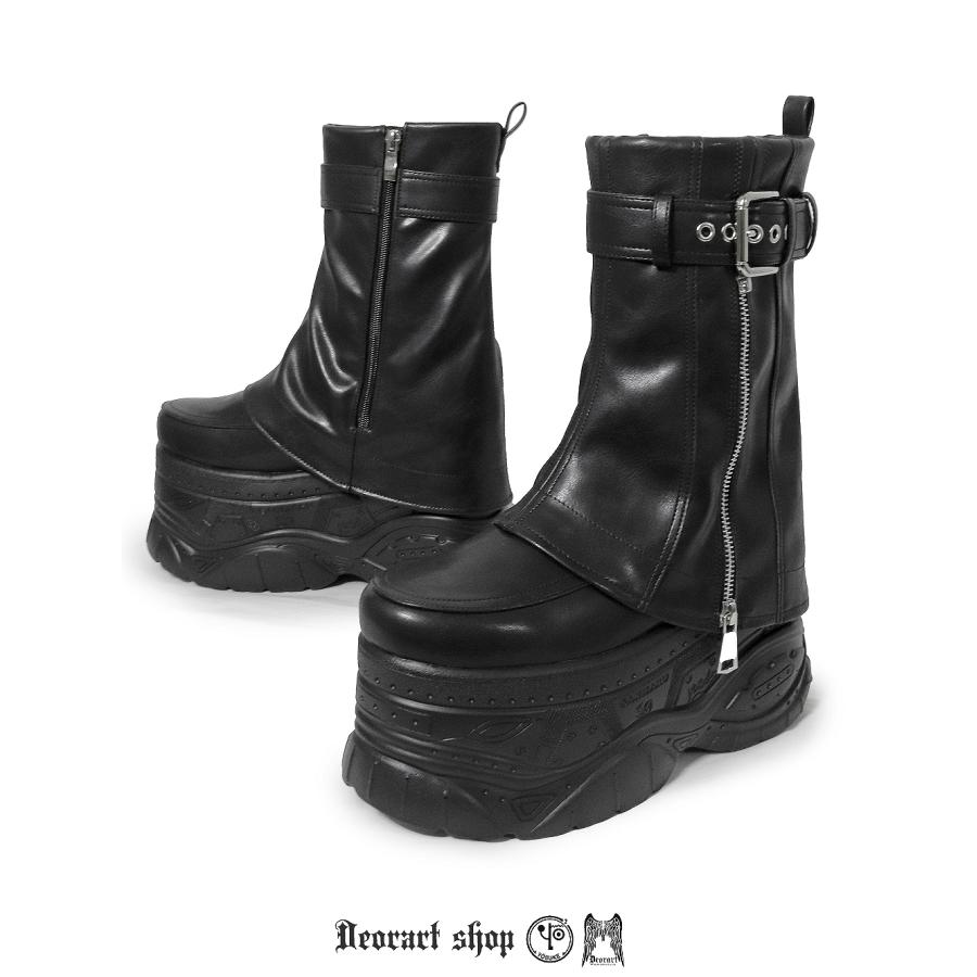 Deorart レッグカバー風・ハイソール ベルト ブーツ[BLACK] (YOSUKE) BY4308 : Deorart Yahoo!店 - 通販 - Yahoo!ショッピング