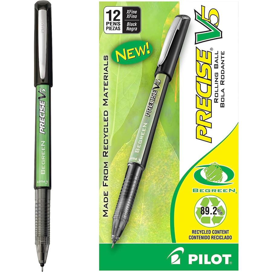 【並行輸入品】(Dozen Box Black) - Pilot Precise V5 BeGreen Rolling Ball Pens Cap : DreamFactory - 通販 ...