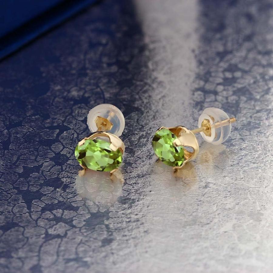 Gem Stone King 1.6カラット 天然石 ペリドット ピアス Gem Stone King 1.6カラット 天然石 ペリドット ピアス