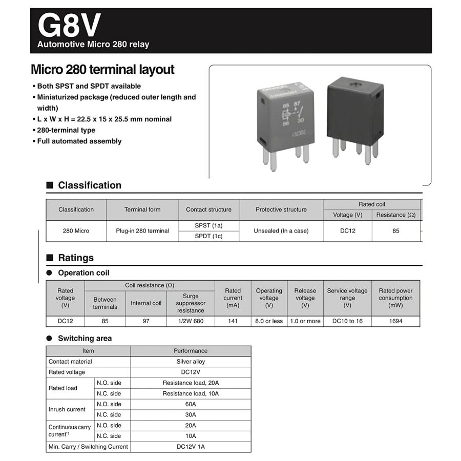 Omron GM 5 pin Black 12077866 Replacement for Relay 5810-0202 7866 ...