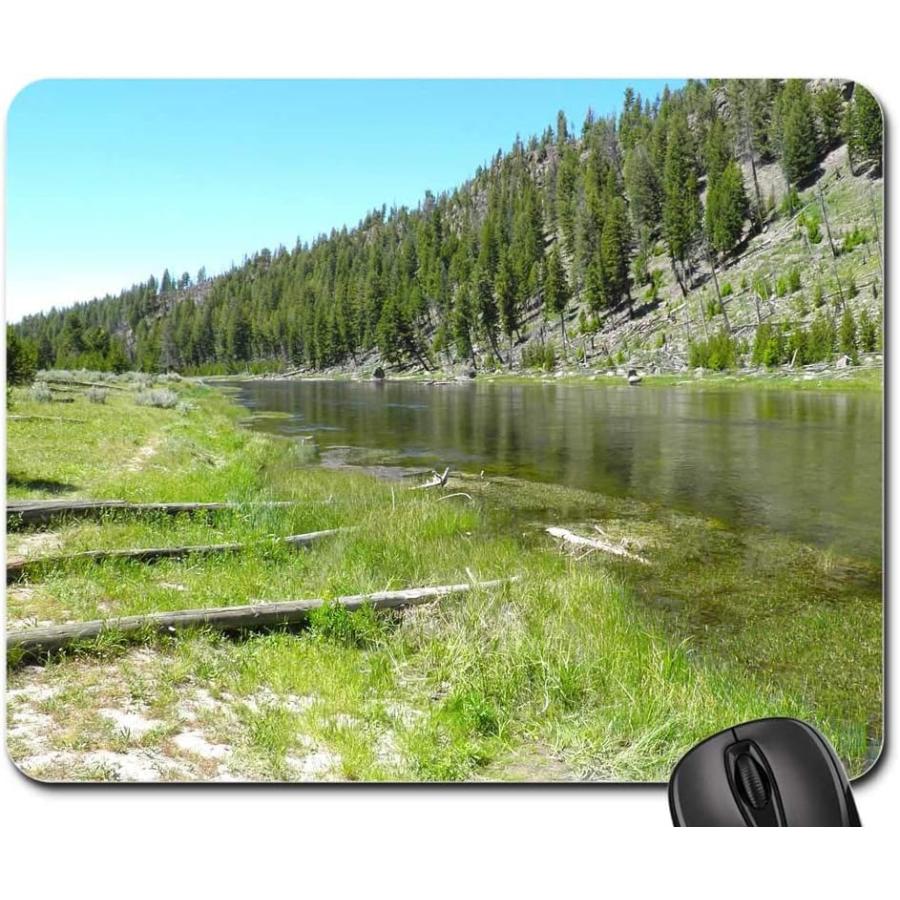 Mouse Pad - Yellowstone National Park Wyoming Stream River 並行輸入品 ...