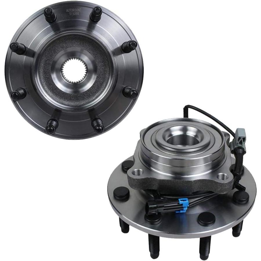 【並行輸入品】Autoround 515098 [2個パック] フロントホイールハブとベアリングアセンブリ シボレーシルバラード/GMCシエラ ...