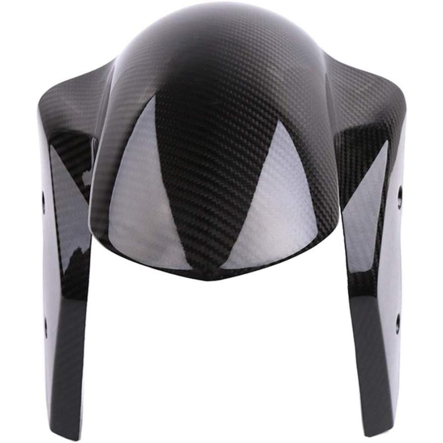 【並行輸入品】HJUIK Motorcycle Fender Carbon Fiber Front Splash Guard Fit f ...