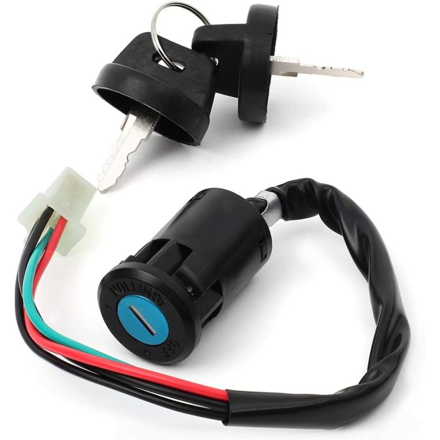 SCITOO 4 Pins 4 Wires Key Ignition Switch for Go Kart ATV Quad Dirt ...