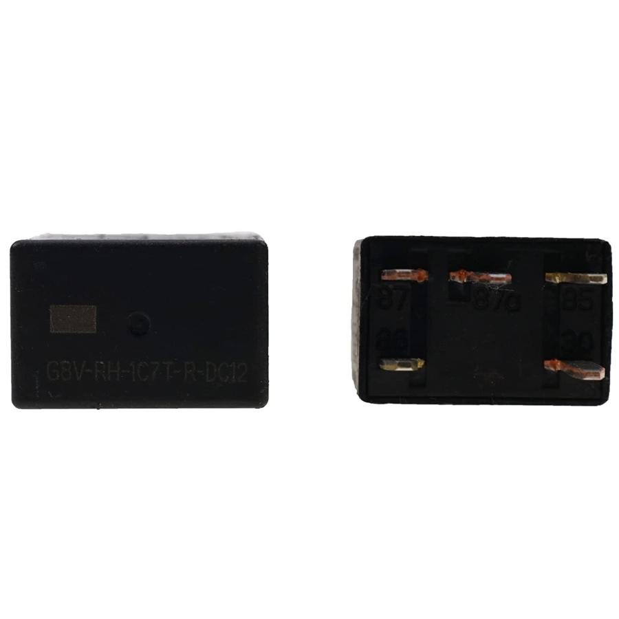 DVPARTS 2X Power Relay Black Multi-Purpose Relay Fuel Pump Relay G8V-RH ...