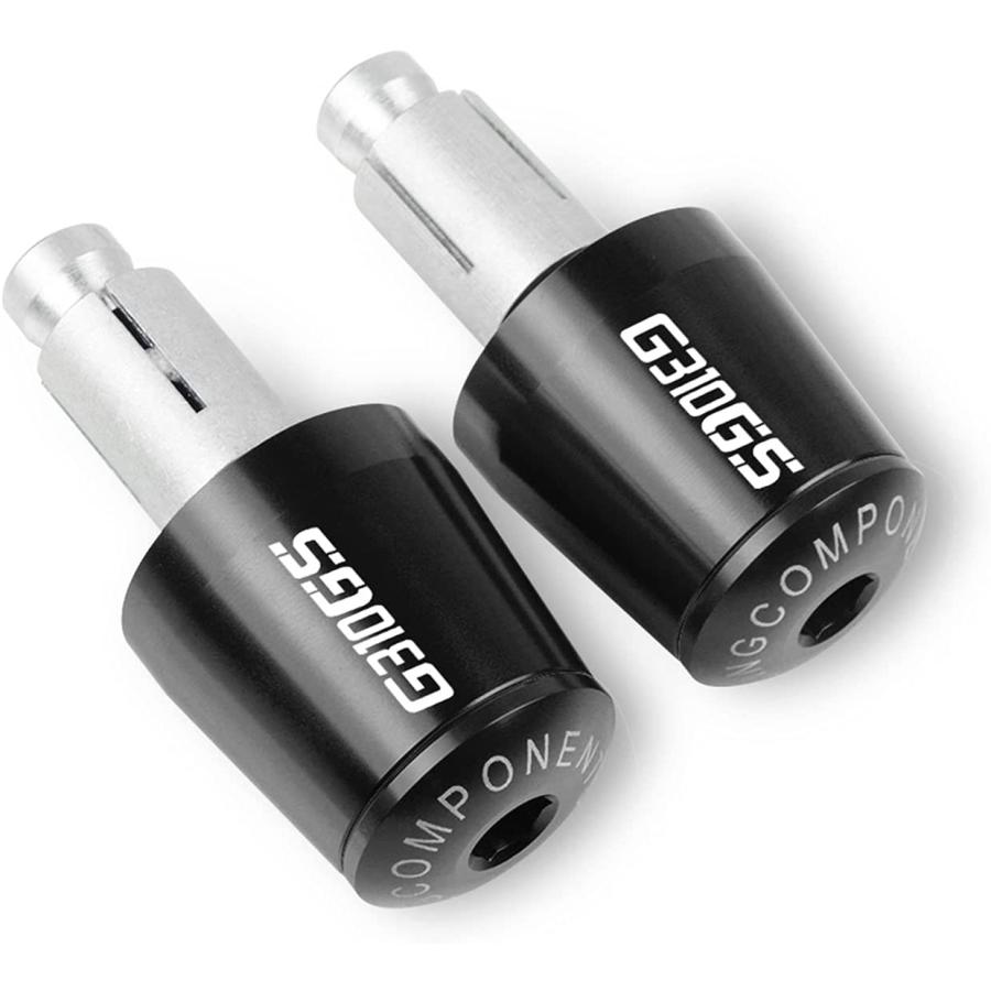 WJSM Motorcycle 7/8inch Handlebar Grips Aluminum Bar End Plug Caps Grip ...