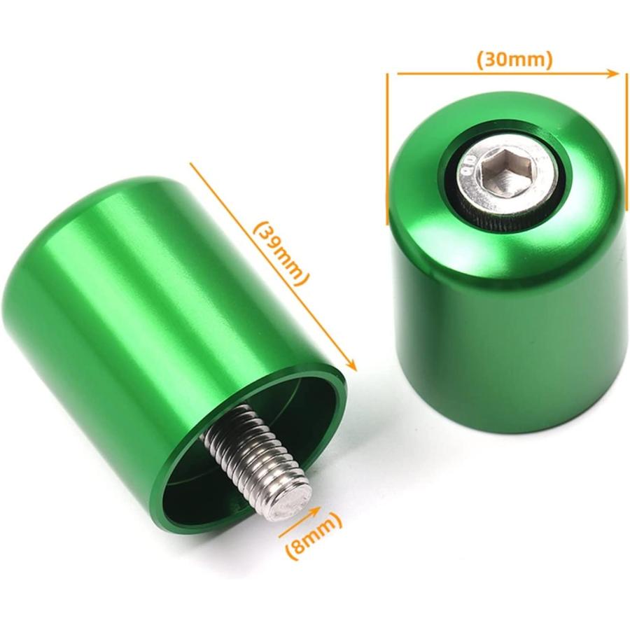 WYDH 2PCS Handle Bar Ends Grips Plug Slider for Kawasaki Z650 Z750 ...