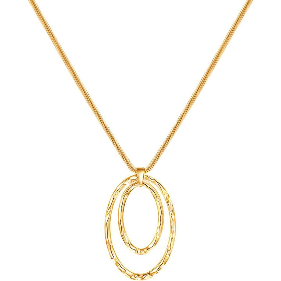 【並行輸入品】DFGDSF Ladies Stylish Simple Long Sweater Chain Double Ring ...