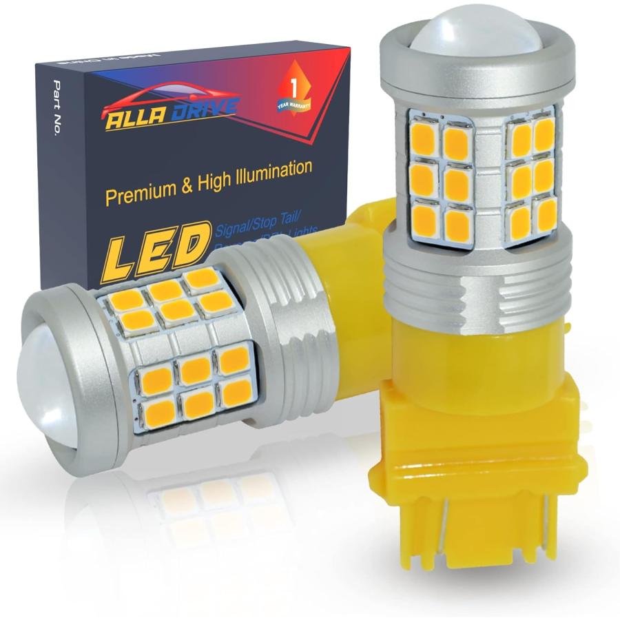 Alla Drive T25 3156 3157 LED Bulbs Amber Yellow Turn Signal Lights ...