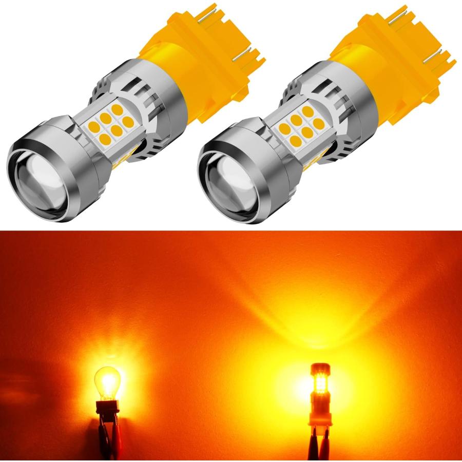 【並行輸入品】PHINLION 3200 Lumens 3157 3057 LED Bulb Amber Yellow Super ...