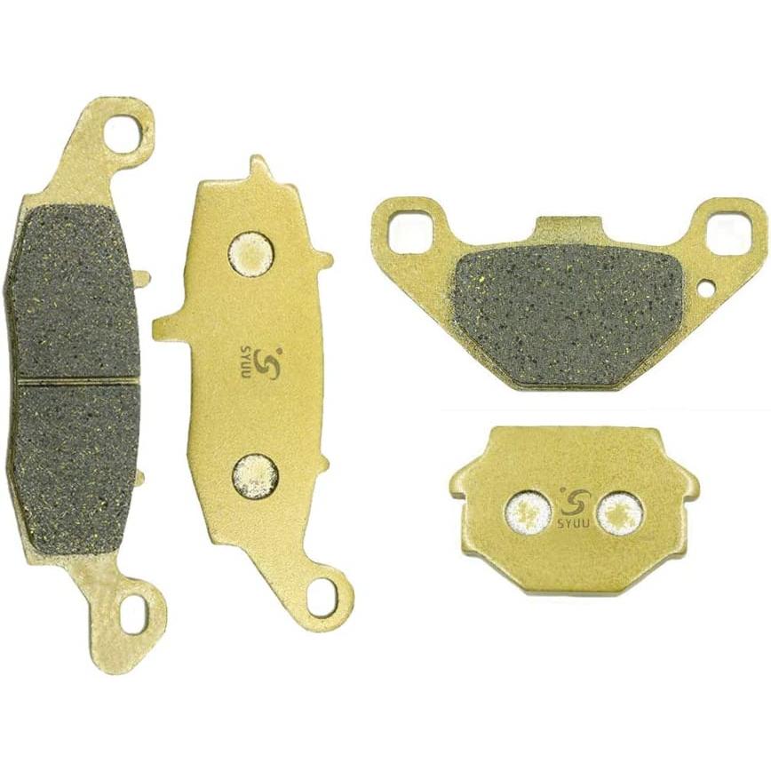 S（クリナップ） S SYUU Motorcycle Front Rear Brake Pads Compatible with Kawasaki KLR650 KLR 650 C1-C10 ...