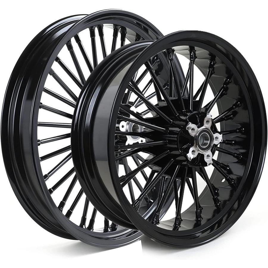TARAZON 21X3.5 18X5.5 Fat Spoke Wheels Rims w/Spacers Set for Harley ...
