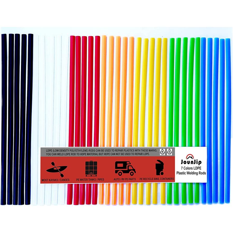 【並行輸入品】JounJip LDPE Plastic Welding Rods (7 Colors) - Low Density ...
