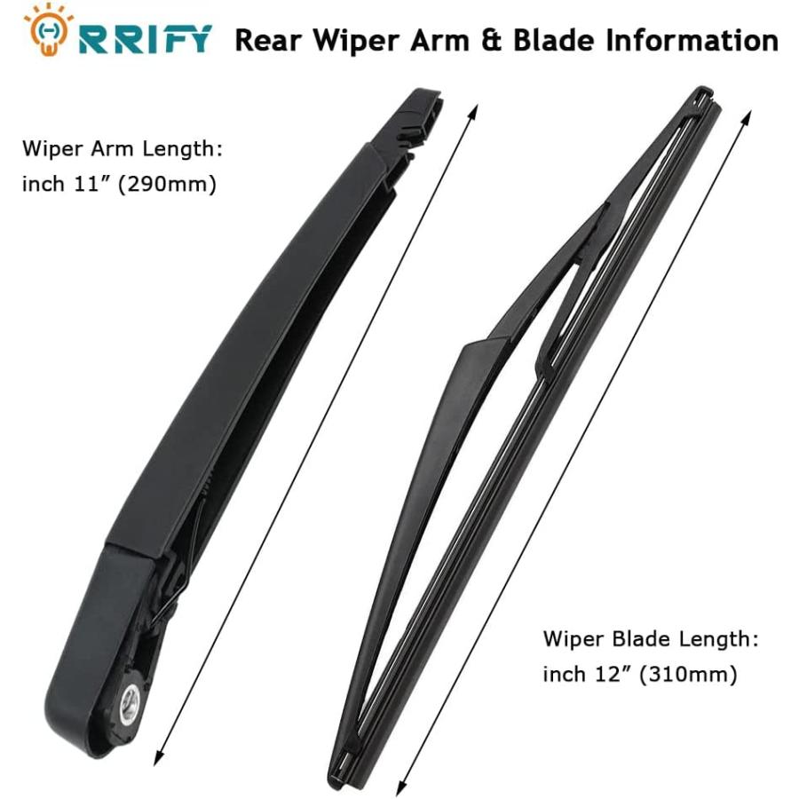 【並行輸入品】ORRIFY Rear Windshield Wiper Arm Blade Set 28780-JM00A for ...