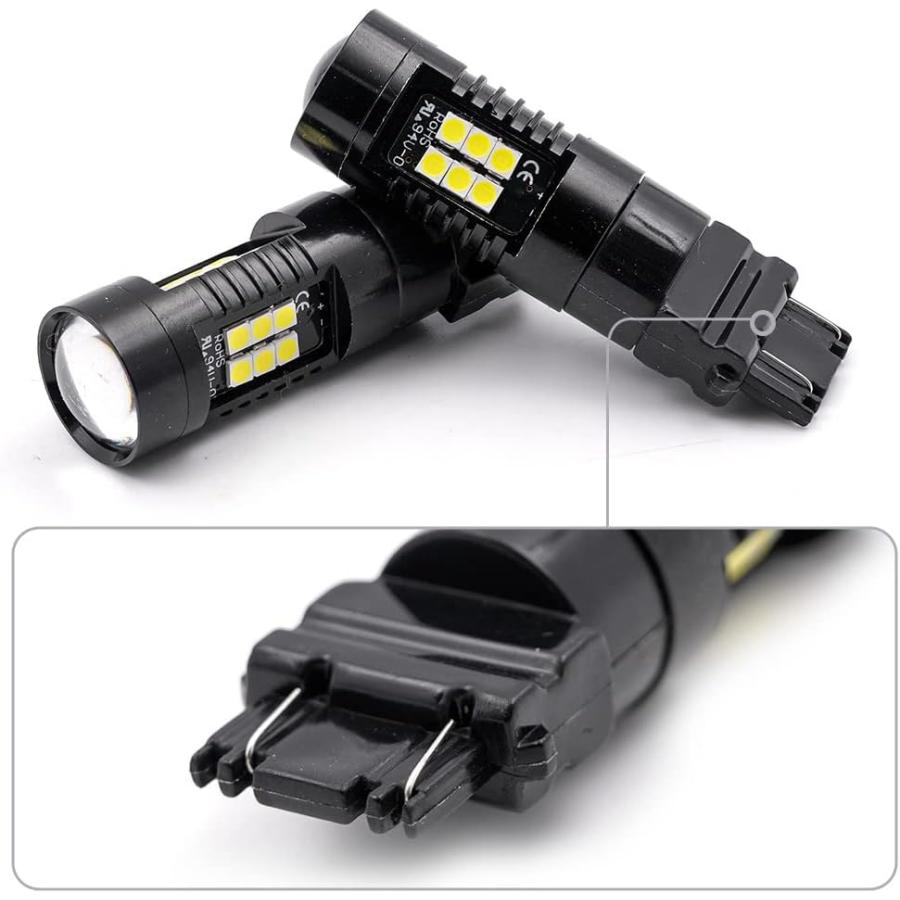 H2 LED バックアップ リバースライト 電球 2003-2009 Hummer H2 リアテールバックアップ リバースバルブランプ 21 SMDチップセット 1200ルーメン 10W ...