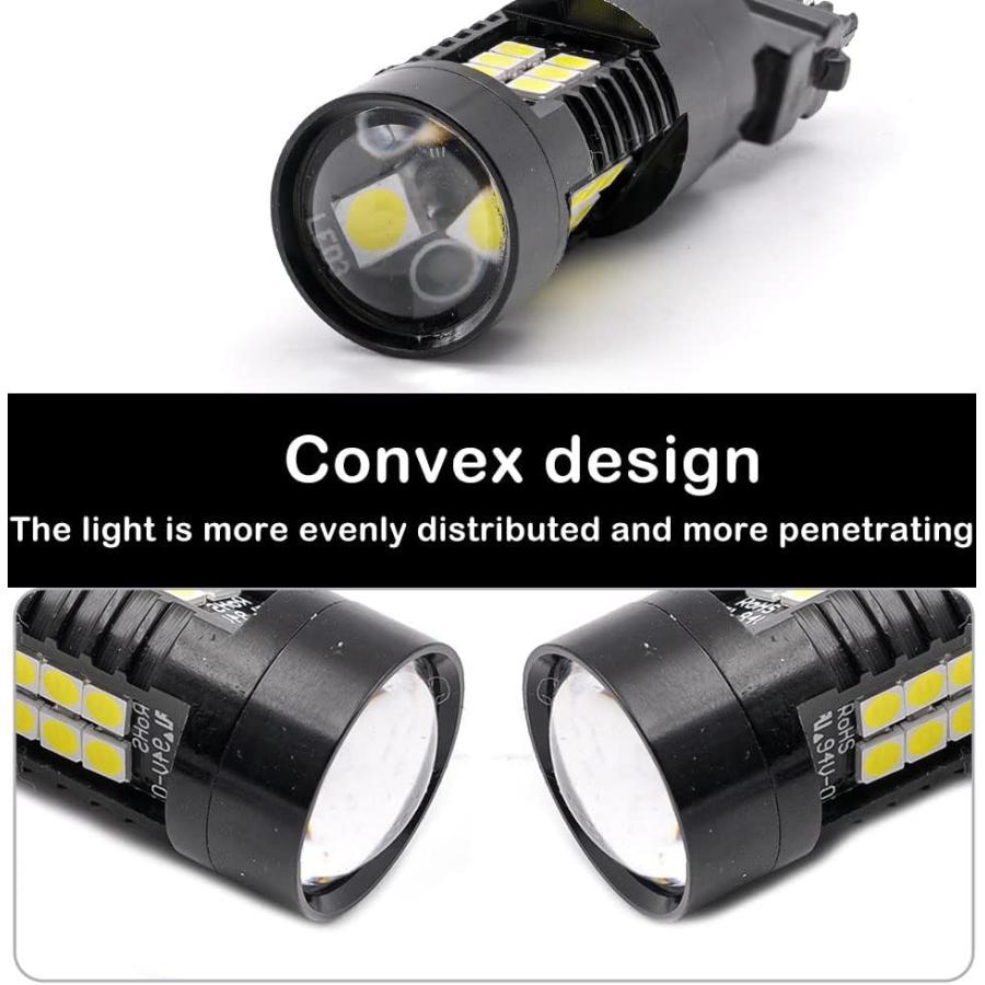 H2 LED バックアップ リバースライト 電球 2003-2009 Hummer H2 リアテールバックアップ リバースバルブランプ 21 SMDチップセット 1200ルーメン 10W ...