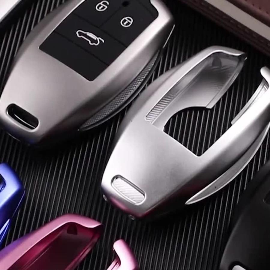 JanneChou Premium Aluminum Alloy Car Key Fob Case Cover Shell Fit for ...
