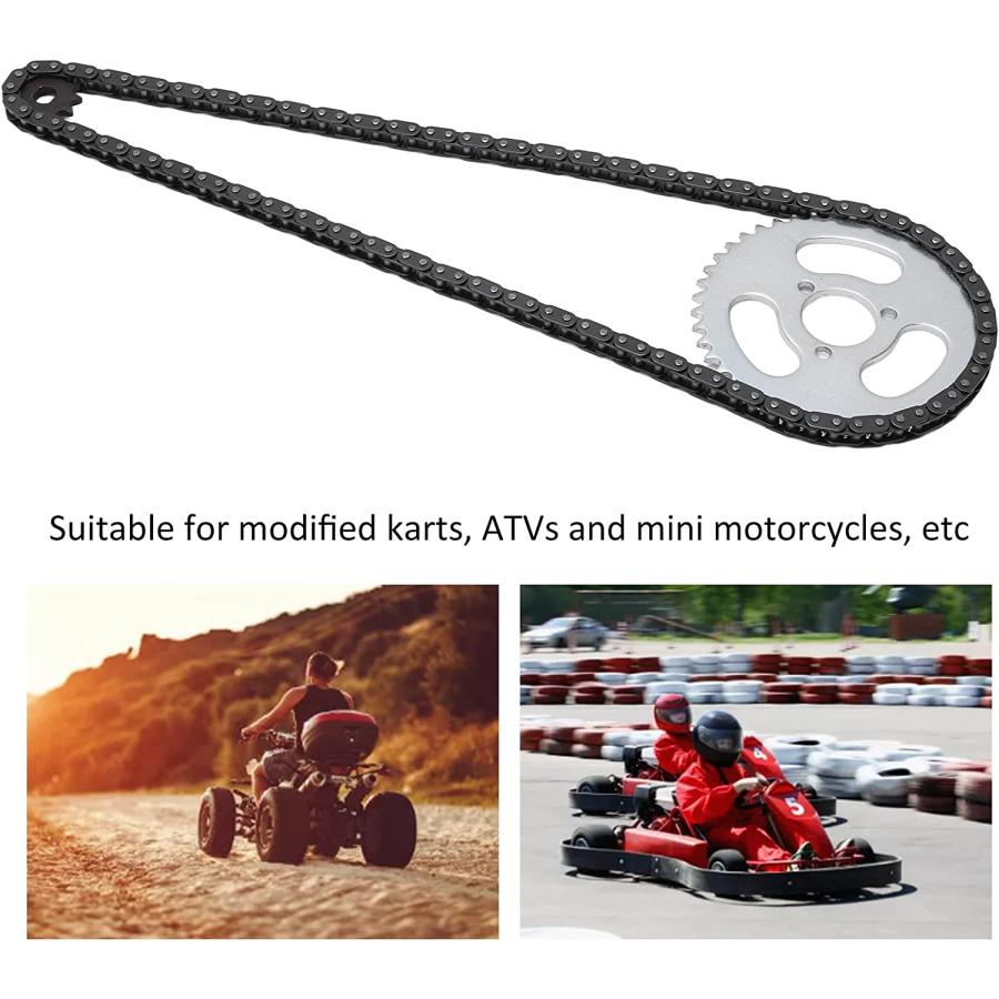 BuyWeek T8F Front and Rear Sprocket Chain Kit Steel High Power Gear Set ...