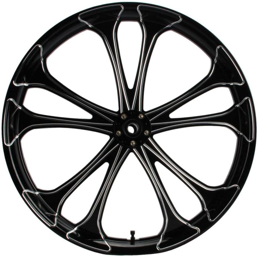 Harley motorcycle 23x3.5 inch front hub double disc rim forged aluminum ...