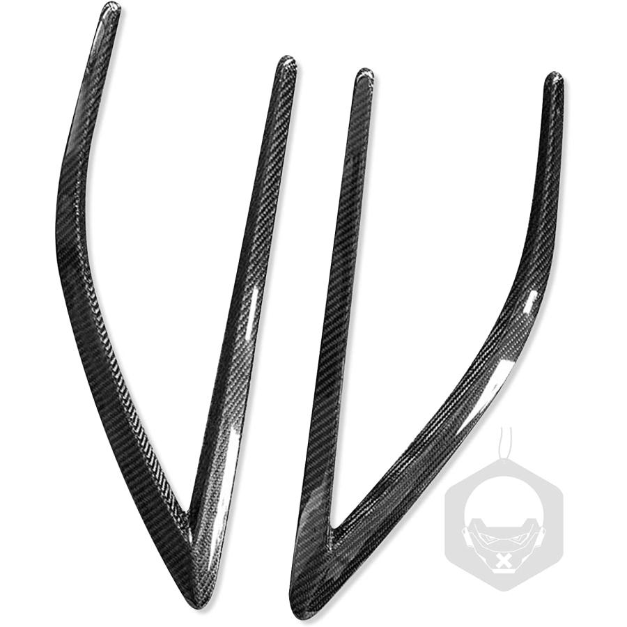 Car Exterior Parts Genuine Carbon Fiber Front Fender Wind Blade Trim ...