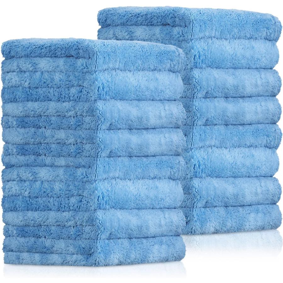 Tallew 16 Pcs Cars Microfiber Towels Buffing Drying Wash Cleaning Towel ...
