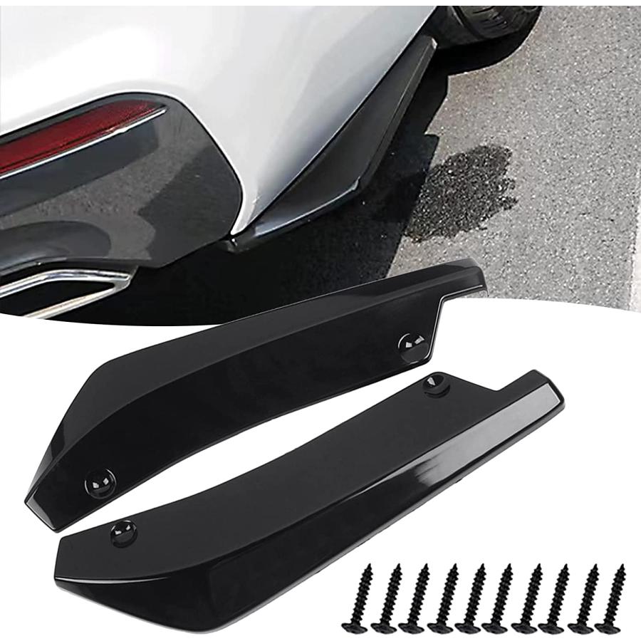 【並行輸入品】jeseny 2 PCS Car Rear Bumper Guard Diffuser Splitter Front Li ...
