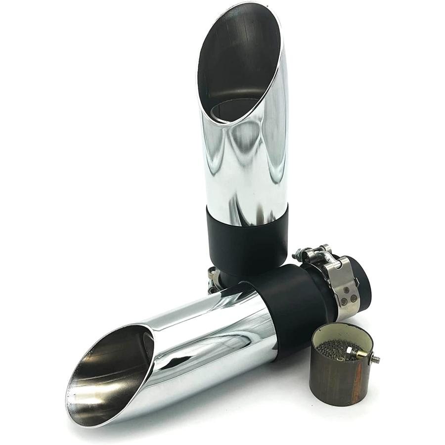 ブランド登録なし Radiant Cycles Shorty GP Exhaust Motorcycle Slipon Short ...