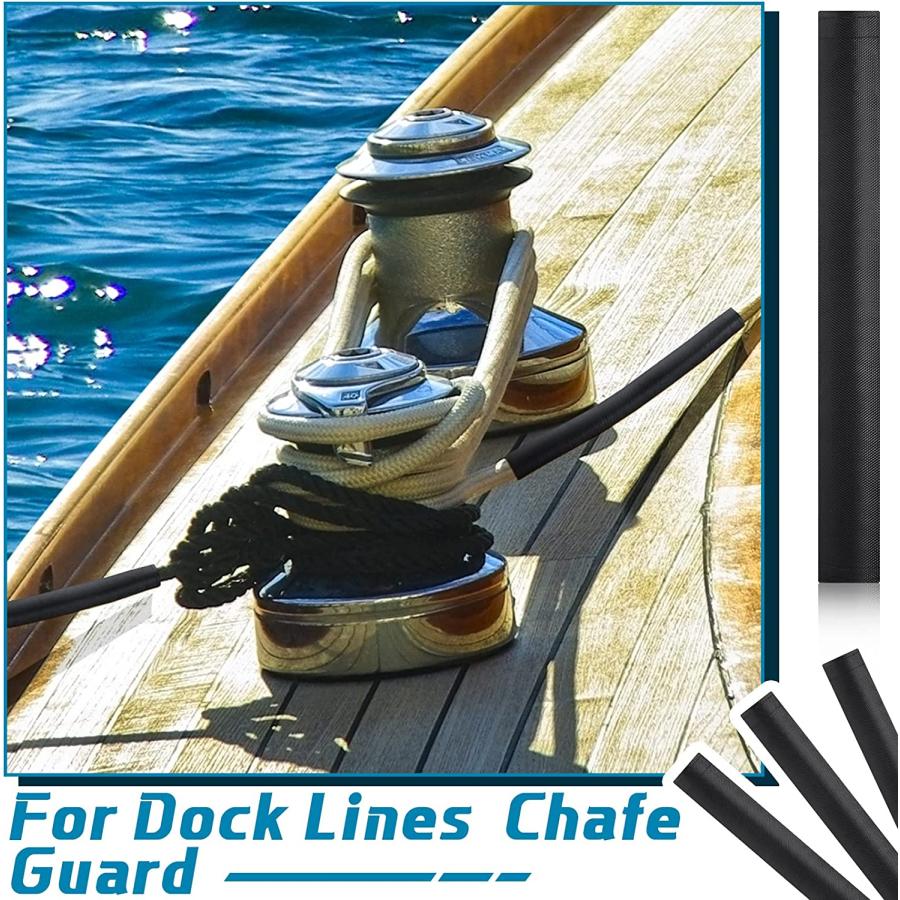 8 Pcs Dock Line Chafe Guard 16 Inches Length Secure Guards for Lines ...