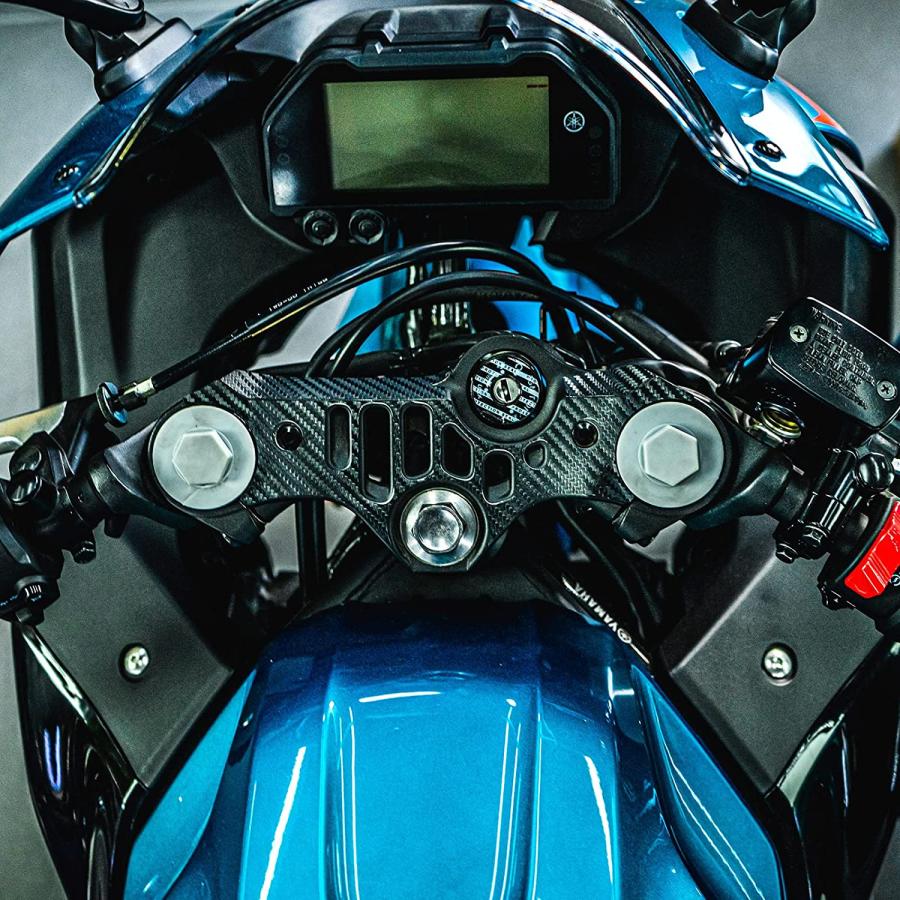 Motorcycle Steering fork plate protection carbon fiber stickers ...